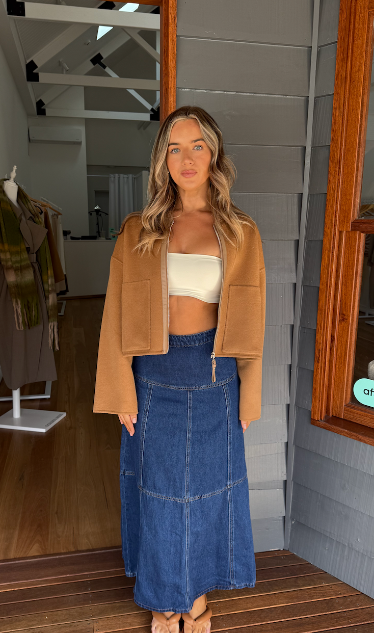 Elise Denim Skirt – Golden Muse The Store